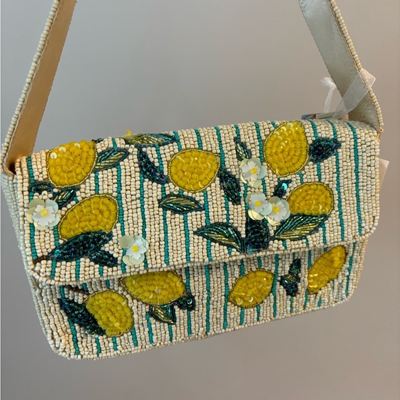 Bags | Beaded Lemon Pattern Shoulder Bag Viral Tiktok | Poshmark